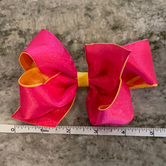 Wee Ones | Accessories | Wee Ones Hair Bow Fuchsia And Yellow | Poshmark